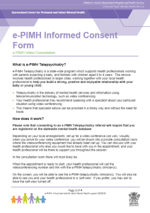 ePIMH Informed Consent Form – Parent-Infant Foundation
