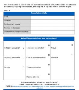Consultation Summary Template – Parent-Infant Foundation